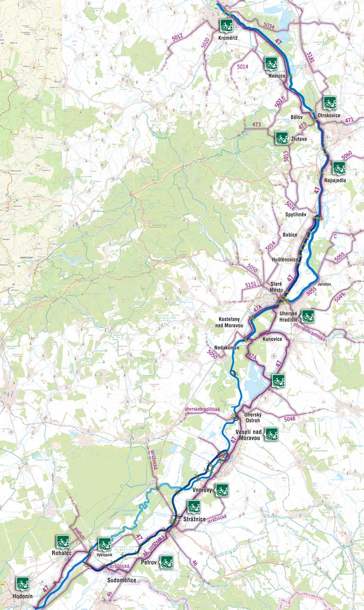 Baťův kanál | Cyklostezky